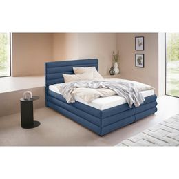 LeGer Home by Lena Gercke Polsterbett &raquo;Maylis&laquo; wahlweise mit und ohne Matratze und Lattenrost, auch in 200cm Breite blau 100% Polyester Liegefl&auml;che 