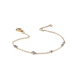 Firetti Fu&szlig;kette &raquo;Schmuck Geschenk Silber 925 K&ouml;rperschmuck Herz/Infinity Ankerkette&laquo; mit Zirkonia (synth.) gelb Silber 925 (Sterlingsilber) Fu&szlig;kette