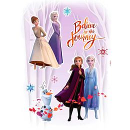 Komar Wandtattoo &raquo;Frozen 2 - Believe in the Journey - Gr&ouml;&szlig;e 50 x 70 cm&laquo; selbstklebend, Wandsticker, Kinderzimmer bunt Folie B/H/T: 50cm x 70cm, 