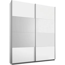 Rauch Schwebet&uuml;renschrank &raquo;Imposa&laquo; mit Hochglanzfront wei&szlig; Holzwerkstoff B/H/T: 136cm x 210cm x 62cm,mit Spiegel