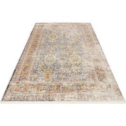 Wecon Home Teppich &raquo;SoHo Fashion&laquo; rechteckig 7 mm H&ouml;he Hoch-Tief-Struktur, Wohnzimmer silber Kunstfaser B : 160cm 1 Stk., 7mm, L: 230cm