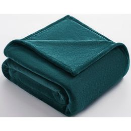 OTTO home Wohndecke &raquo;Tianna&laquo; weiche Kuscheldecke,150x200cm, leicht & kompakt, pflegeleicht, premium gr&uuml;n Polyester B/L: 150cm x 200cm