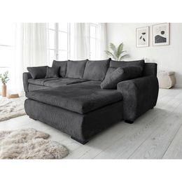 Home Affaire Ecksofa &raquo;Cara Mia L-Form, B: 325 cm - OTTO. Verl&auml;ssliche Qualit&auml;t.&laquo; 4 Zierkissen, optional Schlaffunktion & Bettkasten grau Luxus-