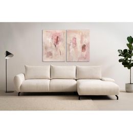 OTTO home Ecksofa &raquo;KELLIE, L-Form, 315 cm, verstellbare Armlehne, Metallf&uuml;&szlig;e,&laquo; wahlweise Recamiere links o. rechts, Chenille-Stoff, hoher Sitzkomfort 