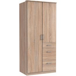 wimex Kleiderschrank &raquo;Click&laquo; ohne Spiegel braun B/H/T: 90cm x 199cm x 58cm, T&uuml;ren: 2 Stk.