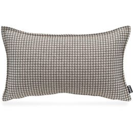 HOCK Dekokissen &raquo;Bobo&laquo; mit Jaquard-Struktur, Kissenh&uuml;lle mit F&uuml;llung, 1 St&uuml;ck schwarz Baumwolle, Polyester B/L: 30cm x 50cm, 1 Stk.