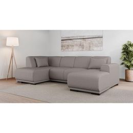 OTTO home Wohnlandschaft &raquo;BORNHOLM U-Form mit Recamiere rechts/links, B/T/H: 300/162/85 cm&laquo; U-Form mit Wellenunterfederung, Recamiere rechts oder 