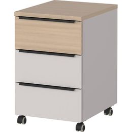 Germania Rollcontainer 1 Stk. tlg. mit Schubladend&auml;mpfung Holzwerkstoff B/H/T: 40cm x 63cm x 50cm