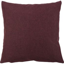 G&ouml;zze Dekokissen &raquo;Milano&laquo; mit Rei&szlig;verschluss, Kissenh&uuml;le ohne F&uuml;llung, 2 St&uuml;ck lila Polyester B/L: 40cm x 40cm, 2 Stk.