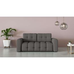 OTTO home 2-Sitzer &raquo;Manilla, trendige Steppung, 2 R&uuml;ckenkissen, B/T/H 195/107/91 cm&laquo; mit Wellenunterfederung, in verschiedenen Materialien und Farben 