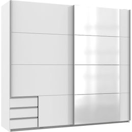 wimex Schwebet&uuml;renschrank &raquo;Emden moderner Kleiderschrank mit Spiegel und Schubladen&laquo; Schlafzimmer Schrank Garderobenschrank mit Schwebet&uuml;ren Topseller wei&szlig; 