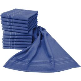 Dyckhoff Handt&uuml;cher &raquo;Saphir Friseurhandt&uuml;cher&laquo; Farbecht und besonders strapazierf&auml;hig, 47x85 cm blau Frottier, Frottier B/L: 47cmx85cm, 12 Stk., Frottier