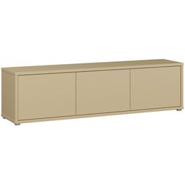FORTE Lowboard &raquo;Alice Springs, TV-Board, viel Stauraum, gro&szlig;e T&uuml;ren zum Aufklappen&laquo; B/H/T 154,2/41,5/34,9 cm Klappt&uuml;ren beige Holzwerkstoff B/H/T: 