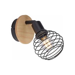 JUST LIGHT Wandleuchte &raquo;EUGEN&laquo; E14 1 Stk. ExklusiveE14 braun 1, H: 21cm, 1 Stk.