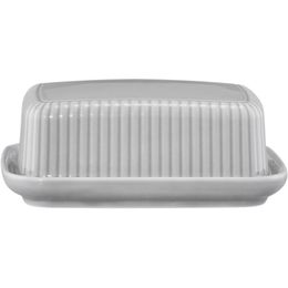 Seltmann Weiden Butterdose &raquo;Amina&laquo; 250 g, Dose mit Deckel grau Porzellan B/H/L: 14cm x 6,2cm x 17,5cm