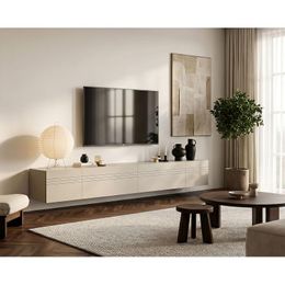 OTTO home Lowboard &raquo;SPIAGGIA, 4-teiliges Set, Breite 270cm, stehend & h&auml;ngend montierbar&laquo; TV-M&ouml;bel, TV-Schrank, TV-Lowboard, Mediaboard beige 
