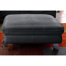 COTTA Hocker &raquo;Driver&laquo; mit edlen Metallf&uuml;&szlig;en schwarz Luxus-Kunstleder;LEDER BEEFY (ein abgedecktes Spalt-Rindsleder) im Sitz, Korpus in Kunstleder;