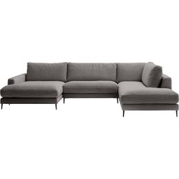 Home Affaire Wohnlandschaft &raquo;Downtown XXL B/T/H: 341/223/84 cm Loungem&ouml;bel zum Relaxen&laquo; weicher Sitzkomfort, Cord-Bezug, weicher Sitzkomfort U-Form 