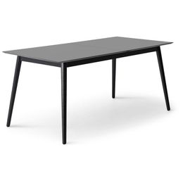 Esstisch &raquo;Meza Designtisch mit Auszugsfunktion und 2 Einlegeplatten&laquo; 1 Stk. tlg. rechteckige Tischplatte MDF, Esche Massivholzgestell grau Tischplatte