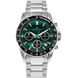 Jacques Lemans Herren Chronograph &raquo;Eco Power Limited Edition&laquo; Armbanduhr, Solar, Herrenuhr, Edelstahlarmband Einheitsgr&ouml;&szlig;e
