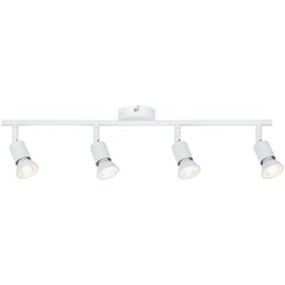 Paulmann LED Deckenleuchte &raquo;Carolina&laquo; GU10 1 Stk. GU10 wei&szlig; 4, H: 12,4cm, 1 Stk.