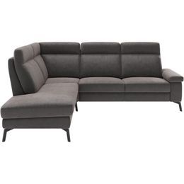 Home Affaire Ecksofa &raquo;Nalani, optionaler Sitzauszug, Breite: 252 cm&laquo; Komfortabler Federkernsitz, gro&szlig;z&uuml;gige Ecke, klappbare Armlehne 100% Polyester B/