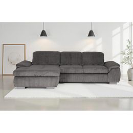 Die PlanBar Ecksofa &raquo;MP-IN16037 L-Form, Breite 289 cm, mit Federkern-Polsterung&laquo; mit Sitztiefenverstellung & Zierkissen 88% Polyester, 12% Polyamid B/