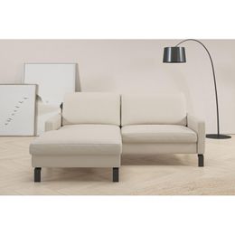 Home Affaire Ecksofa &raquo;Lecce, L-Form, Federkernpolsterung, Breite 194 cm&laquo; inkl. saugroboterfreundliche H&ouml;he & schmale Armlehnen 100% Leder B/H/T: 194cm