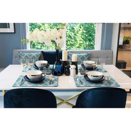 Adam Platzset &raquo;Maroccan Shiraz&laquo; GOTS organic,zertifiziert durch CERES 0242,Made in Germany blau Obermaterial: 100% Baumwolle B/L: 40cm x 50cm, 2 Stk., Bio-