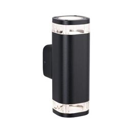 Paulmann Au&szlig;en-Wandleuchte &raquo;Colum IP44 80x112mm max. 20W 230V Anthrazit Aluminium&laquo; GU10 1 Stk. seewasserresistent grau 2, H: 22,3cm, 1 Stk.