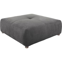 Jockenh&ouml;fer Hocker &raquo;Gulliver, B: 130 cm&laquo; mit Federkernpolsterung f&uuml;r kuscheligen, angenehmen Sitzkomfort grau B/H/T: 130cm x 42cm x 130cm, Luxus-Microfaser