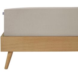 Schiesser Spannbettlaken &raquo;Elli&laquo; f&uuml;r hohe Matratzen und Boxspringbetten, MADE IN GREEN by OEKO-TEX beige Jersey-Elasthan, Obermaterial: 97% Baumwolle, 3% 