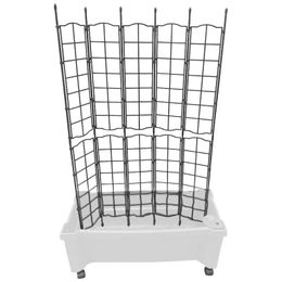 KHW Spalier &raquo;Calypso&laquo; BxTxH: 79x35x115 cm, Pflanzkasten mit Rollen und Bew&auml;sserungssystem wei&szlig; Kunststoff B/H/T: 79cm x 115cm x 35cm