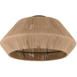 Eglo Deckenleuchte &raquo;ALDERNEY Deckenlampe, Stahl und Textil, E27, Esszimmerlampe, Flurlampe&laquo; E27 1 Stk. Wand-/Deckenleuchte, H24 x &Oslash;48 cm, schwarz, 