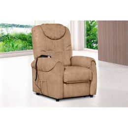 Sit & More sit&more TV-Sessel &raquo;Bastian&laquo; wahlweise manuell verstellbar oder mit Motor und Aufstehhilfe braun Kunstleder SOFTLUX ;Luxus-Microfaser ALTARA NUBUCK (