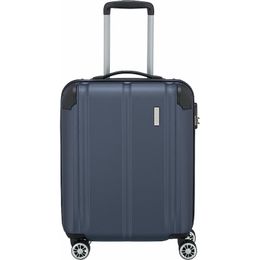 Travelite Herren Travelite Hartschalen-Trolley &raquo;CITY Reisekoffer Hartschale&laquo; 40 l 4 Rollen mit TSA-Schloss, robustes ABS Reisegep&auml;ck blau B/H/T: 40cm 