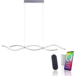 Neuhaus Q SMART HOME LIGHTS LED Pendelleuchte &raquo;Q-MALINA&laquo; LED-Board 1 Stk. warmwei&szlig; - kaltwei&szlig; silber 2, 1 Stk.
