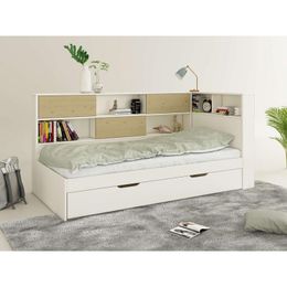 OTTO home Stauraumbett &raquo;Amance, Kopfteil beidseitig montierbar, stabil und langlebig, Stauraum&laquo; Au&szlig;enma&szlig;e B/T/H: 110,2/220,1/106,9 cm, FSC 