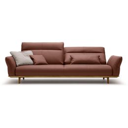 Creation BY ROLF BENZ 4-Sitzer &raquo;CR.460 mit verstellbarer R&uuml;ckenlehne, Designsofa, bequem&laquo; Sockel in Nussbaum, F&uuml;&szlig;e Nussbaum, Breite 248 cm braun 