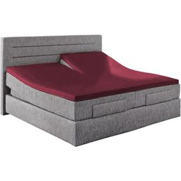 Primera Spannbettlaken &raquo;Elasthan-Feinjersey Split Topper&laquo; in Premium Qualit&auml;t rot Jersey-Elasthan, Obermaterial: 95% Baumwolle, 5% Elasthan B/L: 190cm x 200cm