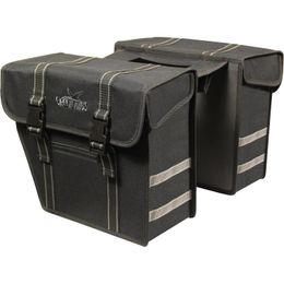 GREENLANDS BICYCLE BAGS Fahrradtasche &raquo;Greenlands Doppel Fahrradtasche&laquo; schwarz B/H/T: 32cm x 30cm x 14cm Fahrradtasche