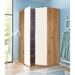 wimex Eckkleiderschrank &raquo;Level by fresh to go&laquo; wei&szlig; B/H/T: 236cm