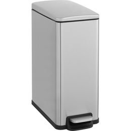 OTTO home M&uuml;lleimer &raquo;Joonah, Soft Close, schmal und kompakt&laquo; 1 Beh&auml;lter Nischen-M&uuml;lleimer, Treteimer, Kosmetikeimer mit Deckel Edelstahl B/H/T: 25,5cm