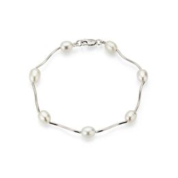 Firetti Damen Silberarmband &raquo;Schmuck Geschenk Armschmuck Armkette&laquo; Made in Germany - mit S&uuml;&szlig;wasserzuchtperle bunt 19cm, Perlen Silber 925 (