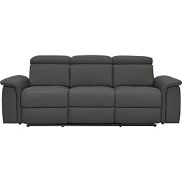 OTTO home 3-Sitzer &raquo;Pareli 229cm, manuelle u. elektr. Relaxfunktion in 2 Sitzen&laquo; USB, KT-Verstellung, LED Beleuchtung, in Echtleder, Kunstleder, Web 