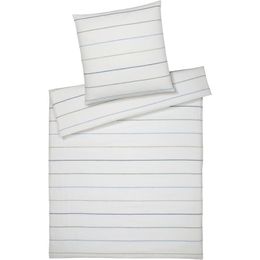 Elegante Bettw&auml;sche &raquo;Balance&laquo; 2 Stk. angenehmes Hautgef&uuml;hl gr&uuml;n Halbleinen, Obermaterial: 50% Baumwolle, 50% Leinen B/L: 155cm x 220cm, 1 Stk., 1 Stk., 