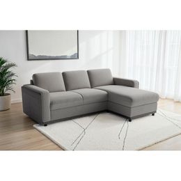 Sit & More sit&more Ecksofa &raquo;Cordoba&laquo; wahlweise mit Schlaffunktion und Bettkasten oder Stauraum 100% Polyester B/H/T: 236cm x 85cm x 161cm, Soft clean, Recamiere