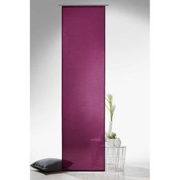 Weckbrodt-Gardinen Schiebegardine &raquo;Klara&laquo; Paneelwagen 1 Stk. tlg. Raumteiler, Wildseiten - Optik, halbtransparent, Store lila Polyester 245cm, Paneelwagen, 60cm