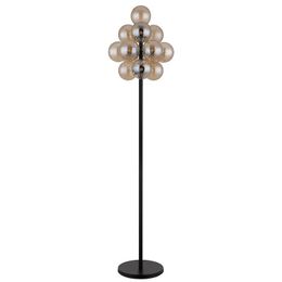 Globo LIGHTING Stehlampe &raquo;CONOR&laquo; G9 1 Stk. Stehleuchte, Glas, Wohnzimmer, Flur gelb 13, &Oslash; 12cm H: 160cm, 1 Stk.