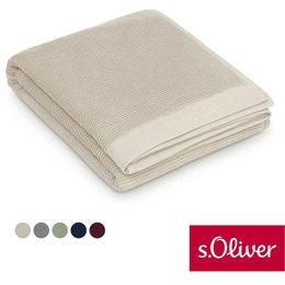 s.Oliver Saunatuch &raquo;s. Oliver Saunatuch&laquo; weich & saugstark beige Walkfrottier, Baumwolle B/L: 80cmx200cm, 1 Stk., Walkfrottier